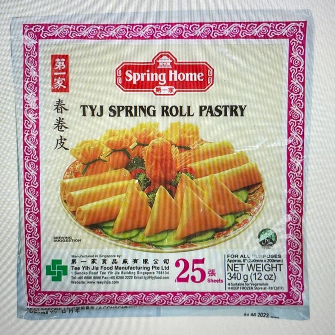 TYJ spring roll pastry 25 sheets – Pitaland